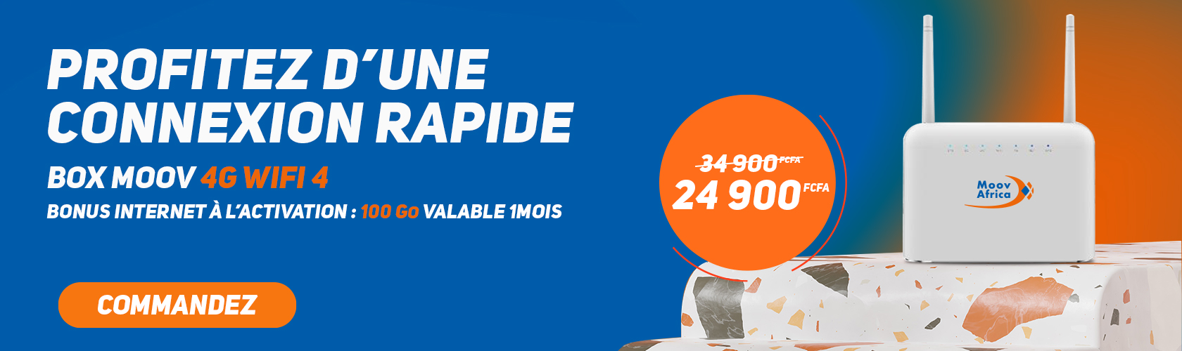 Box Moov 4G Wifi 6 - La Boutique de Moov Africa CI