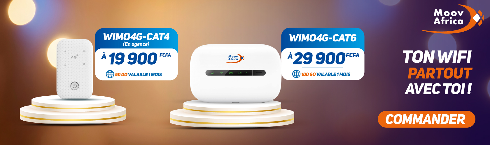 Box Moov 4G Wifi 6 - La Boutique de Moov Africa CI